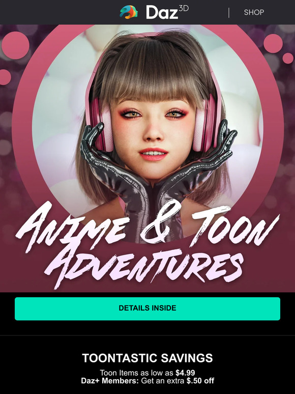 DAZ 3D: Anime and Toon Adventures | Milled