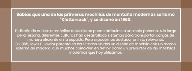 Camp Base: Una de las primeras mochilas de montaña modernas se llamó ...