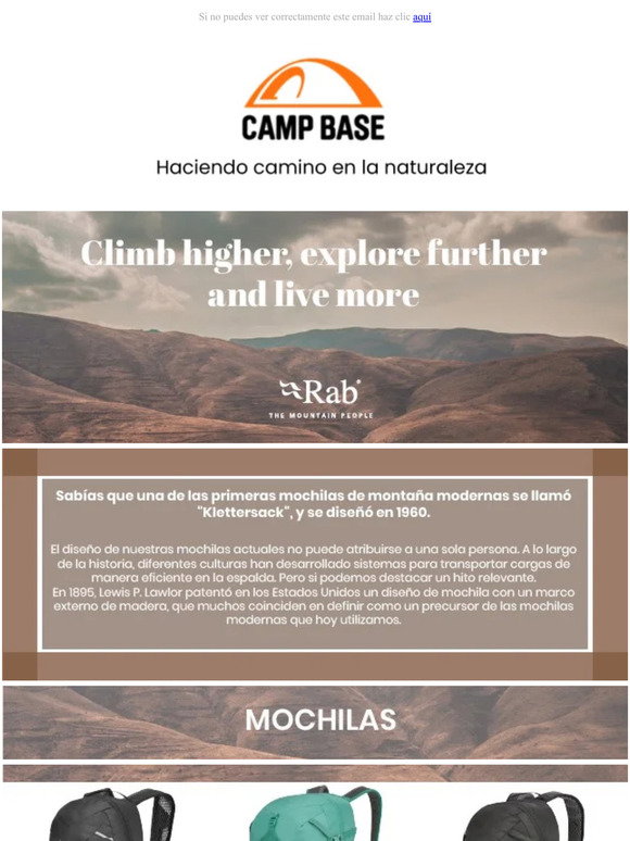 Camp Base: Una de las primeras mochilas de montaña modernas se llamó ...