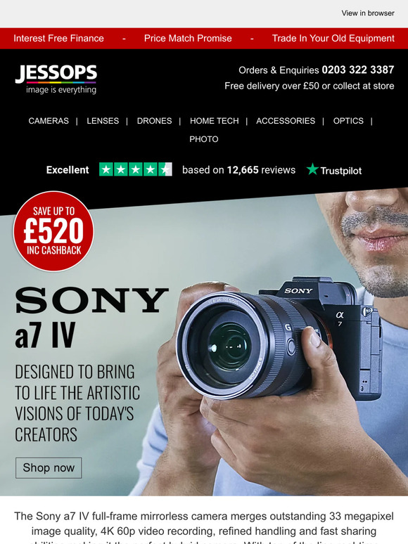 Jessops: 🔍 Discover the stunning features of the Sony a7 IV Mirrorless ...