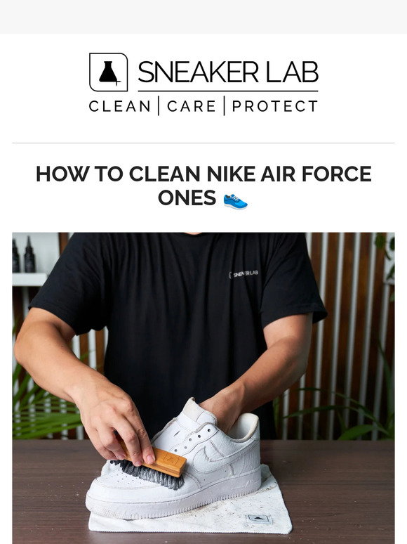 Sneaker LAB: How To Clean the classic Air Force 1 👟 | Milled