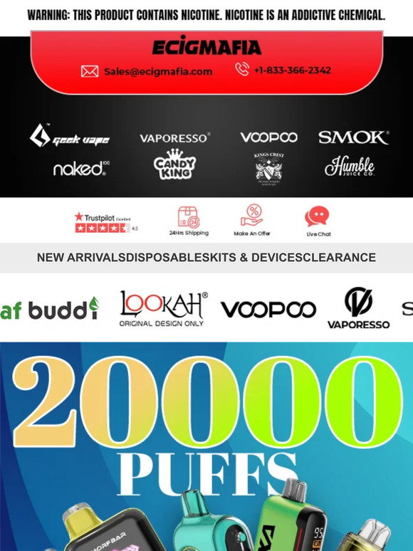 ECigMafia: "Trending 20000 Puffs Disposables!"😍 SMOK MORF | VIHO SUPER ...