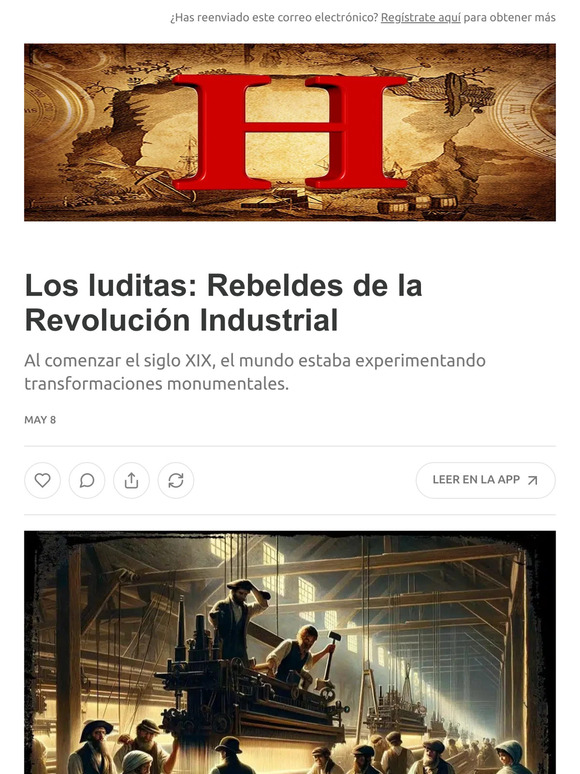Revista de Historia: Los luditas: Rebeldes de la Revolución Industrial ...