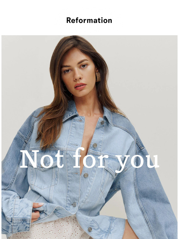Reformation: DO YOU EVEN DENIM | Milled