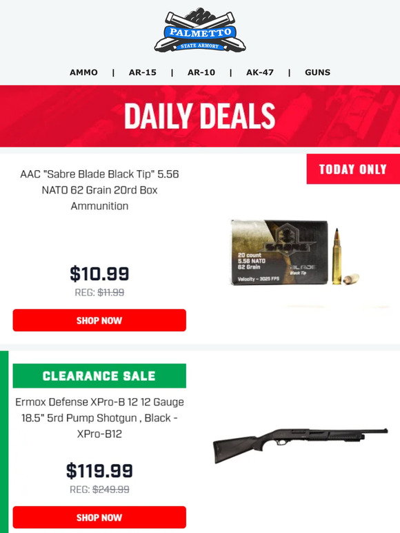 Palmetto State Armory: Clearance Deal! | Ermox Defense XPro-B 12 Gauge ...