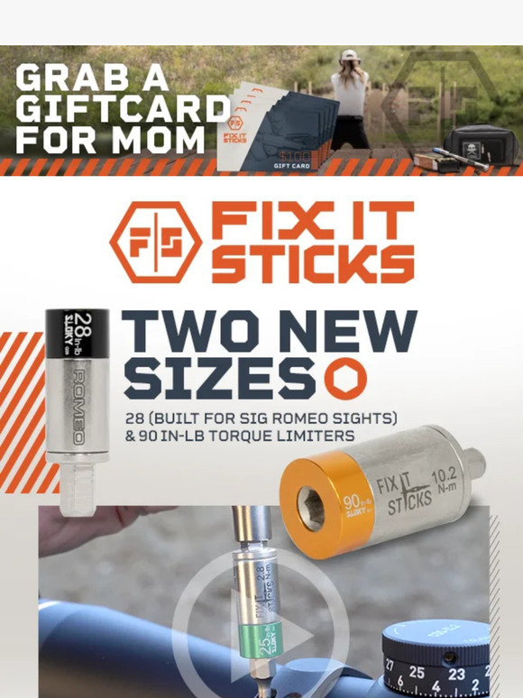 Fix It Sticks: Two More Sizes for More Precision | Milled
