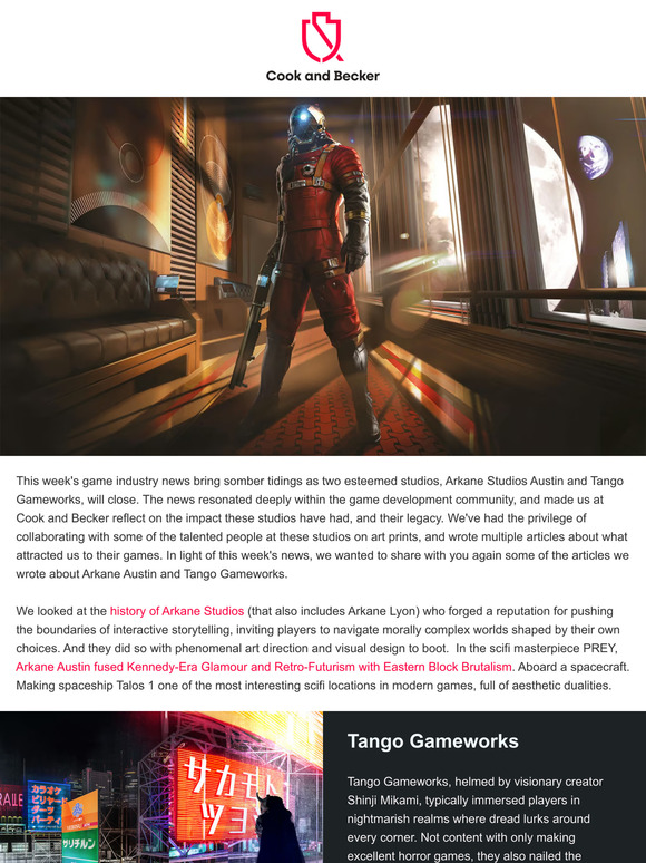 Cook and Becker: A tribute to Arkane Studios Austin and Tango Gameworks ...