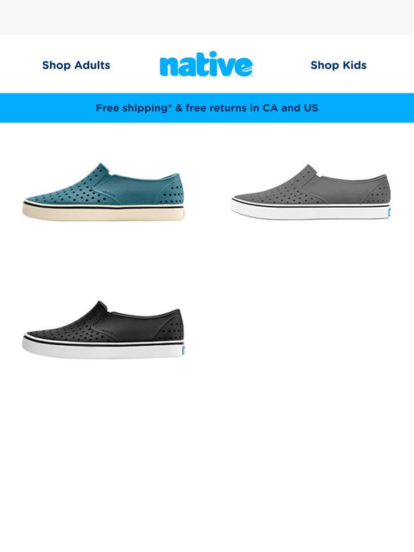 Native Shoes: New colors in our Miles style are here | Milled