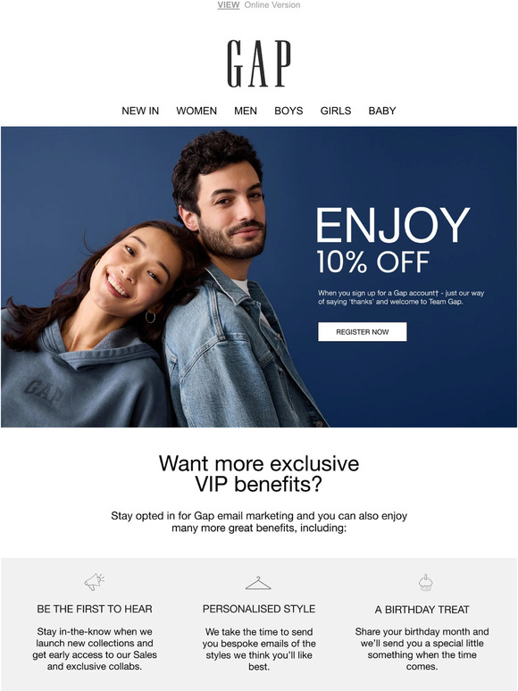Gap Email Newsletters: Shop Sales, Discounts, and Coupon Codes