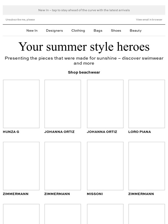 Net-A-Porter: Explore our summer style heroes | Milled
