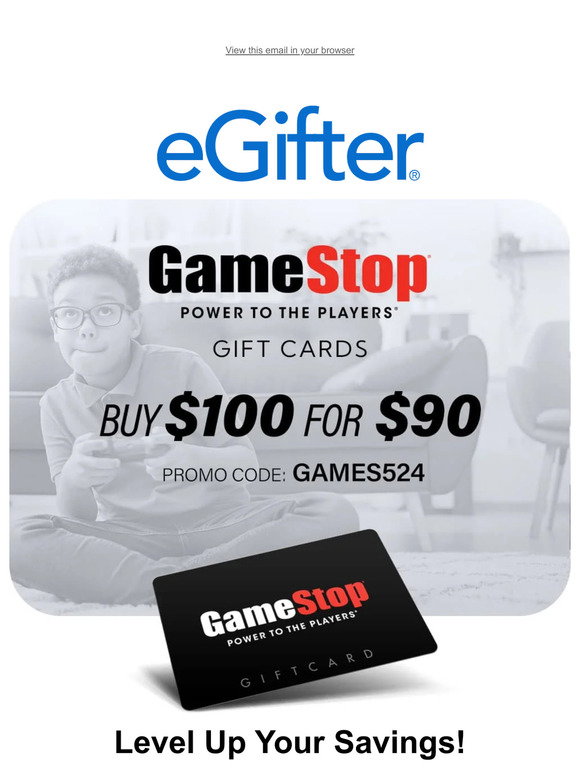eGifter: Level Up Your Savings: GameStop® Gift Card Sale Now 🎮 | Milled