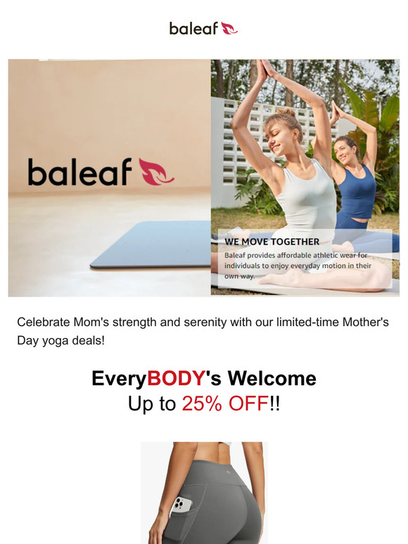 Baleaf: Shop baleaf's Yoga Collection for Mother's Day | Milled