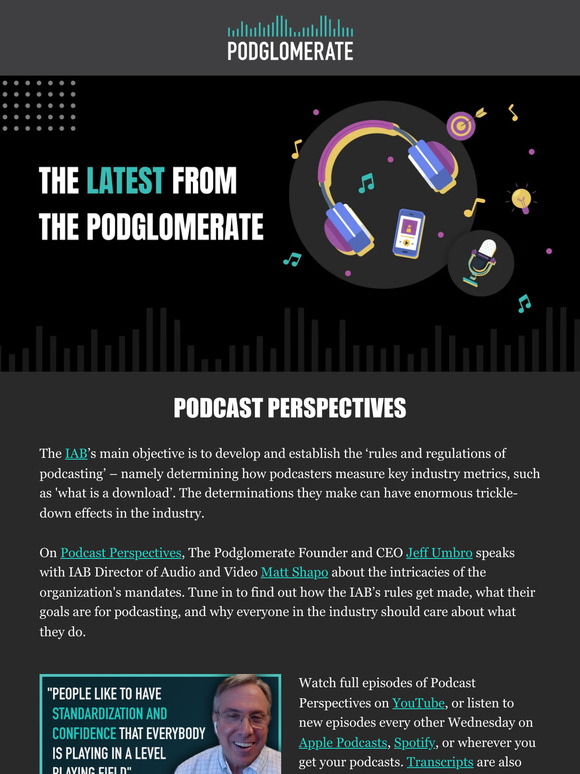 Podglomerate: 🔍 Who Sets the Rules for Podcasting? IAB Director Joins Podcast Perspectives 🎧 ...