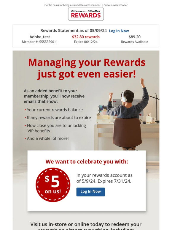 Office Depot: Managing your Rewards just got even easier | Milled