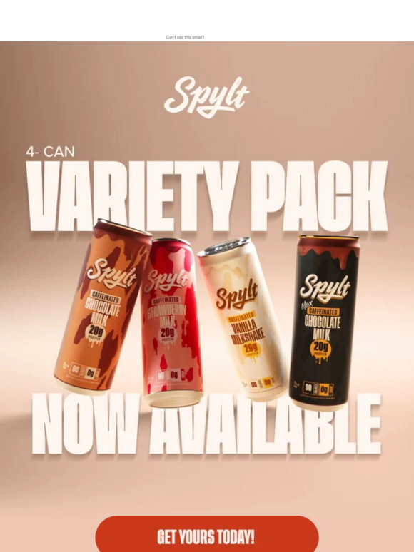 Built Bar: SPYLT - Caffeinated Chocolate Milk, 0g Sugar, 90 Calories ...