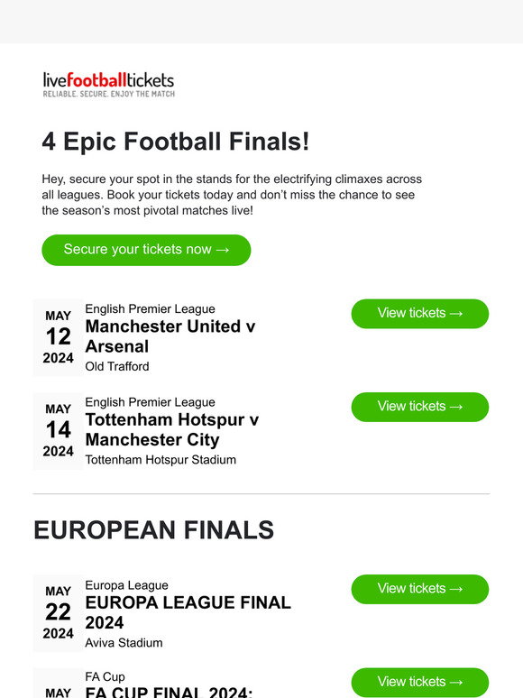 Live Football Tickets: Get your Champions League final tickets now ...