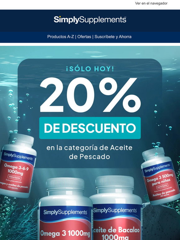 Simply Supplements: 20% DE DESCUENTO EN LA CATEGORÍA DE ACEITE DE ...