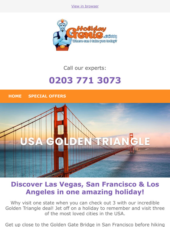 Holiday Genie: Discover Las Vegas, San Francisco & Los Angeles in one ...