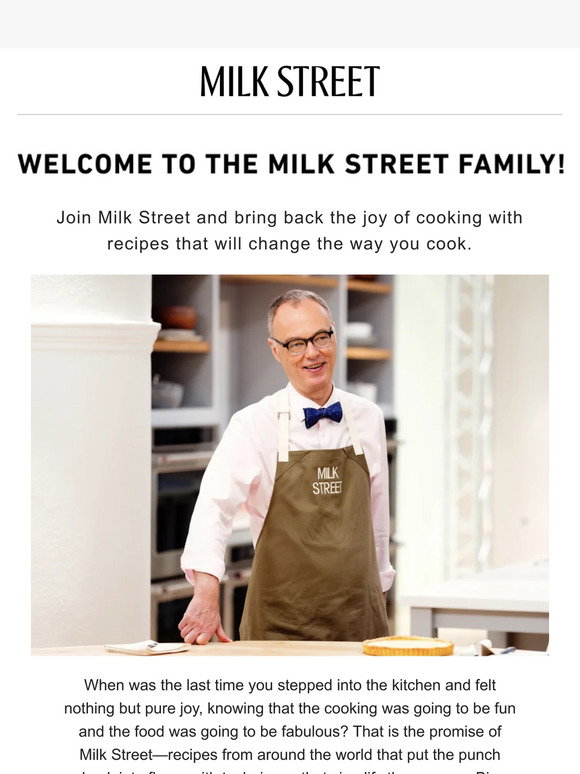 Milk Street Kitchen: You've Been Selected to Try Milk Street | Milled