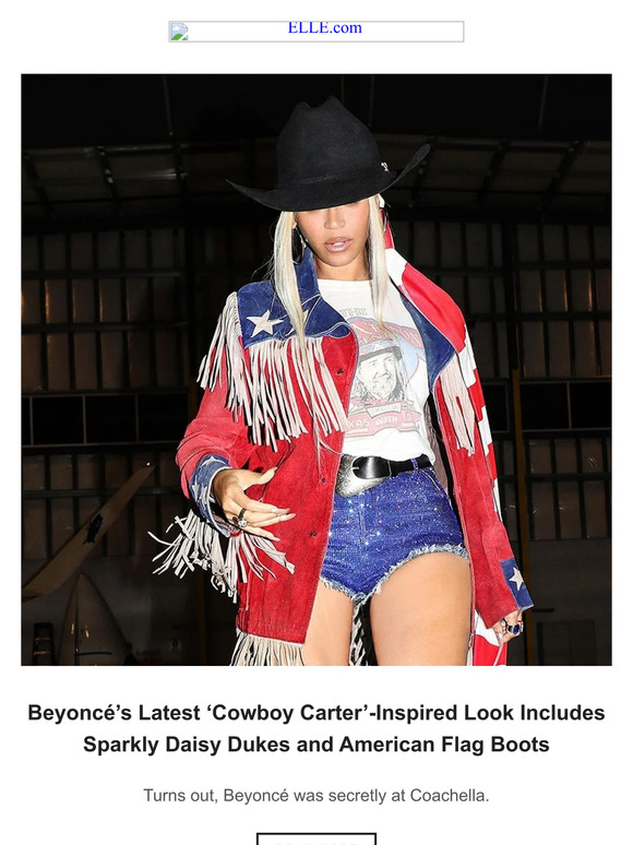 ELLE: Beyoncé’s Latest ‘Cowboy Carter’-Inspired Look Includes Sparkly ...