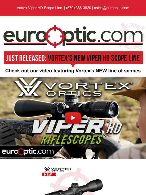 EuroOptic: FIRST LOOK: Vortex Viper HD Scopes | Milled
