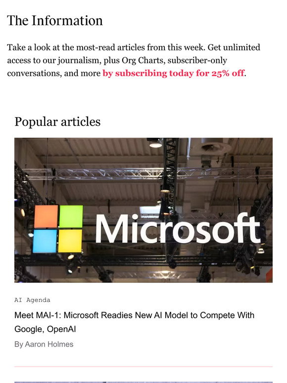 The Information: This Week's Most Popular Stories | Milled