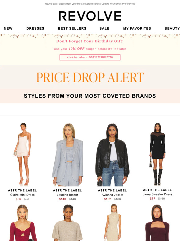 REVOLVE Email Newsletters: Shop Sales, Discounts, and Coupon Codes