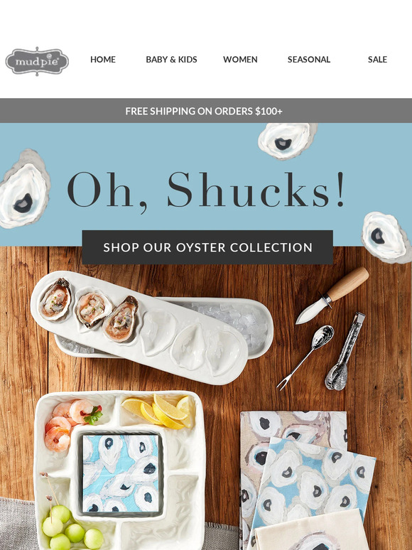 Mud Pie: Oh, shucks! You're missing out on this best-selling collection ...