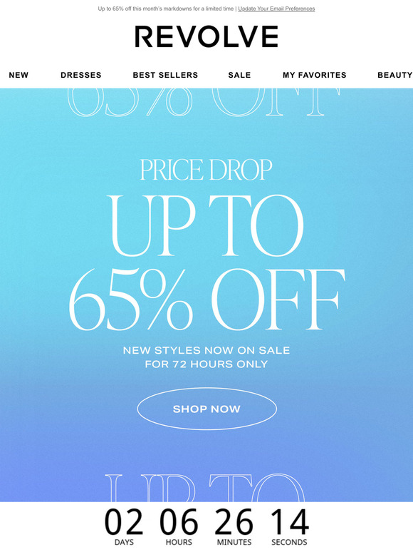 REVOLVE Email Newsletters: Shop Sales, Discounts, and Coupon Codes