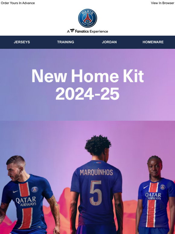 Paris Saint-Germain: New Home Kit 2024/25 Kit Launch | Milled
