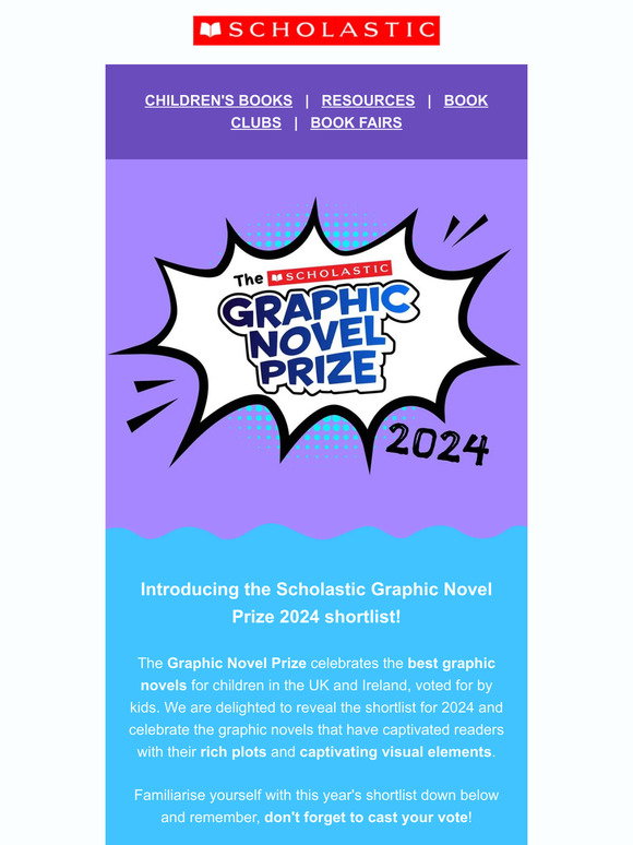 Scholastic: Introducing the Graphic Novel Prize 2024 shortlist! | Milled
