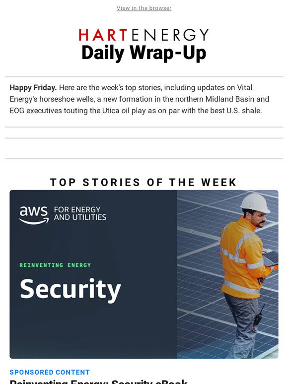 Hart Energy: Daily Wrap-Up: Top Stories You May Have Missed This Week ...