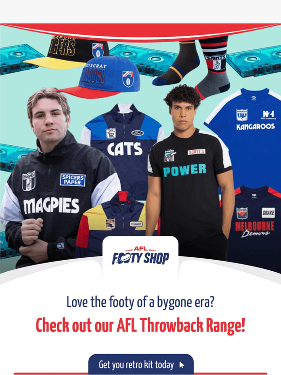 AFL Footy Shop: Love 80's & 90's footy? Then check out our Throwback ...