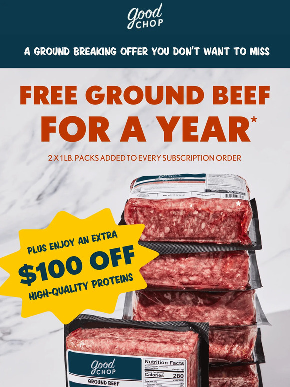 Good Chop: It’s MORE than FREE ground beef for a year… 💰 | Milled