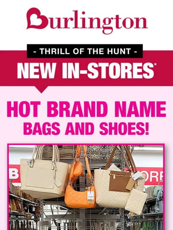 Burlington: TOP BRAND ALERT: Summer handbags and shoes! | Milled