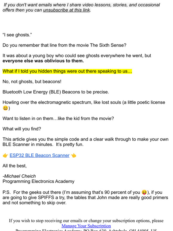 Programming Electronics Academy 🫐 Ble Scanner With Esp32 Milled