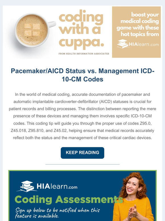 Health Information Associates: Coding with a Cuppa: Pacemaker/AICD ...