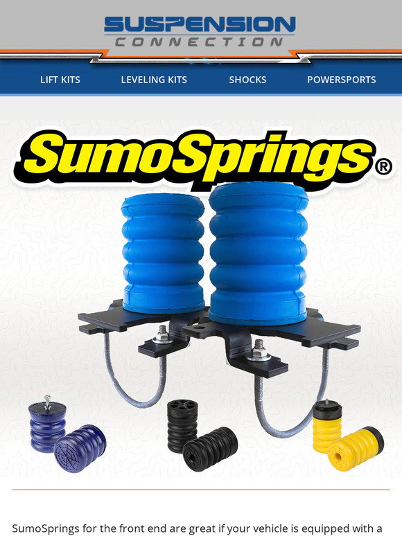 Suspension Connection: SumoSprings from SuperSprings! Better than ...