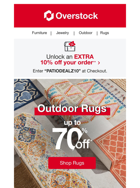 Bed Bath & Beyond: Outdoor Rug Scores! Up to 70% Off! | Milled