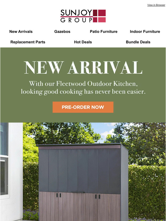 Sunjoy: Hot Off the Grill: Pre-Order Before It Sizzles Away | Milled