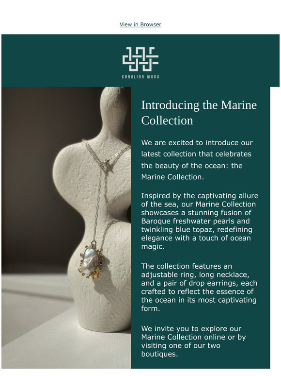 Carolina Wong: Introducing the Marine Collection | Milled