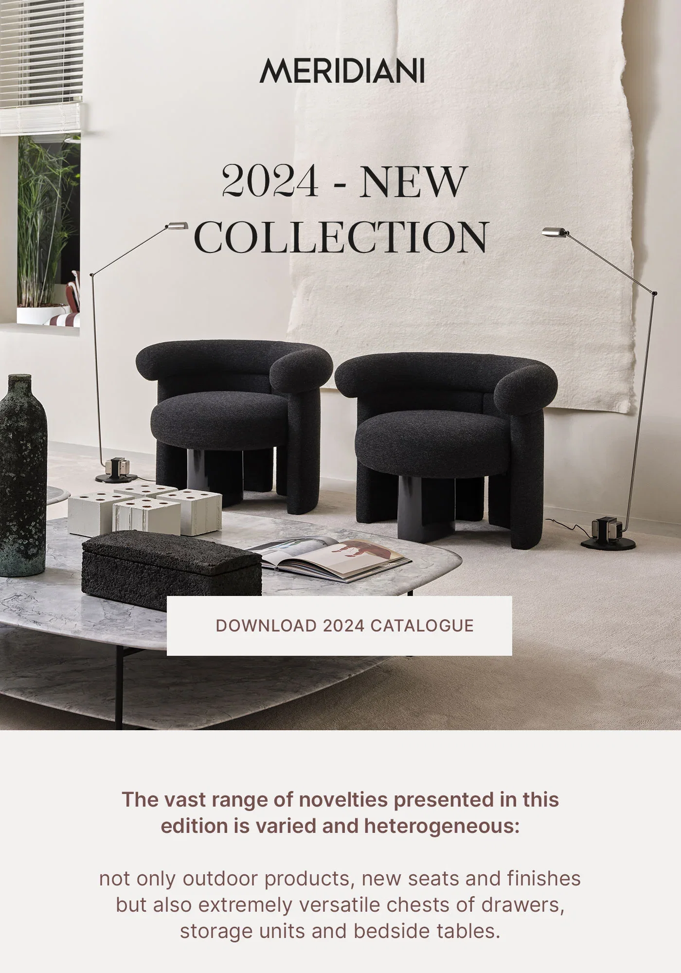 Archiproducts: Meridiani 2024 furniture for day, night and outdoor ...
