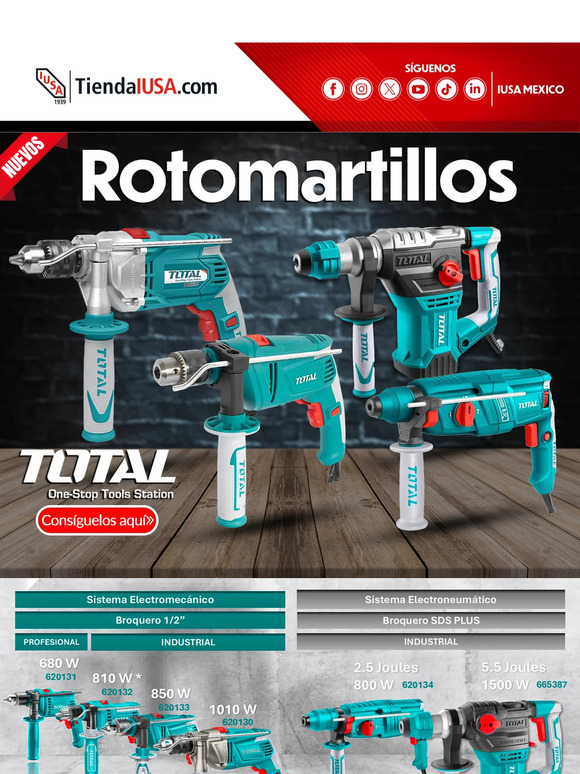 IUSA: ‼️Nuevos rotomartillos disponibles‼️ Conoce las herramientas que ...