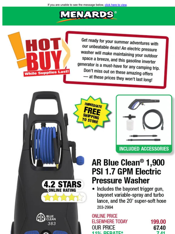 Menards: Snapper® 3,700 Running Watt Inverter Generator ONLY $499 After ...