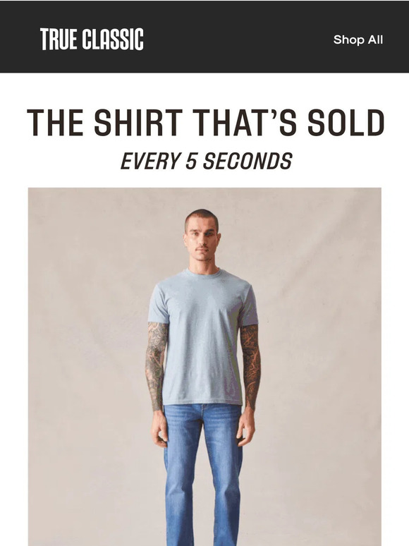 True Classic Tees: Every. Five. Seconds. | Milled
