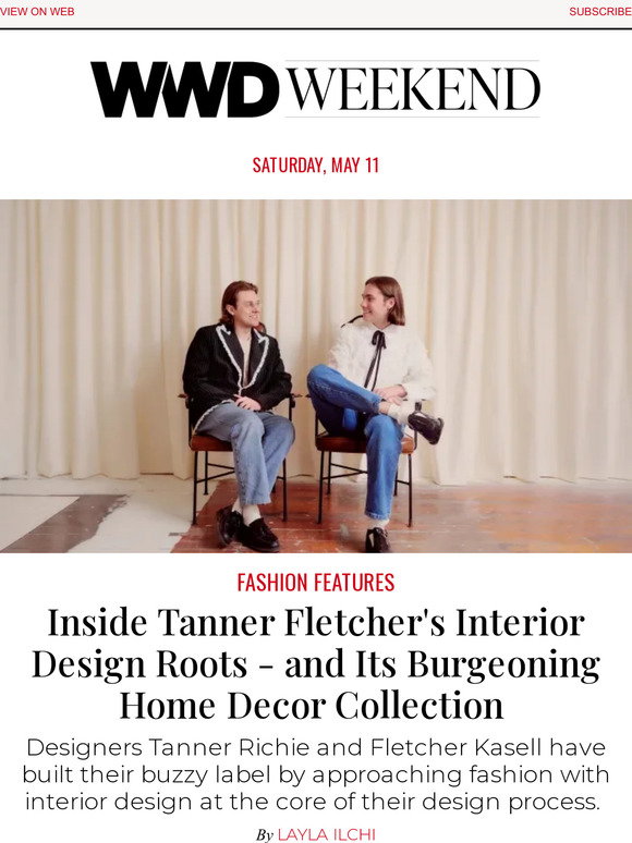 Women's Wear Daily: Inside Tanner Fletcher's Interior Design Roots ...