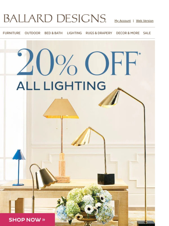 Ballard Designs: Good lighting makes you look great | Milled