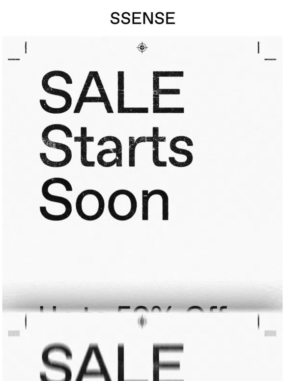 SSENSE: Get Ready: Sale Starts Soon | Milled