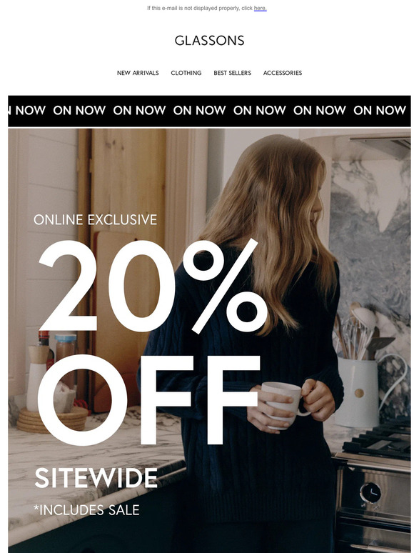 Glassons Email Newsletters: Shop Sales, Discounts, and Coupon Codes