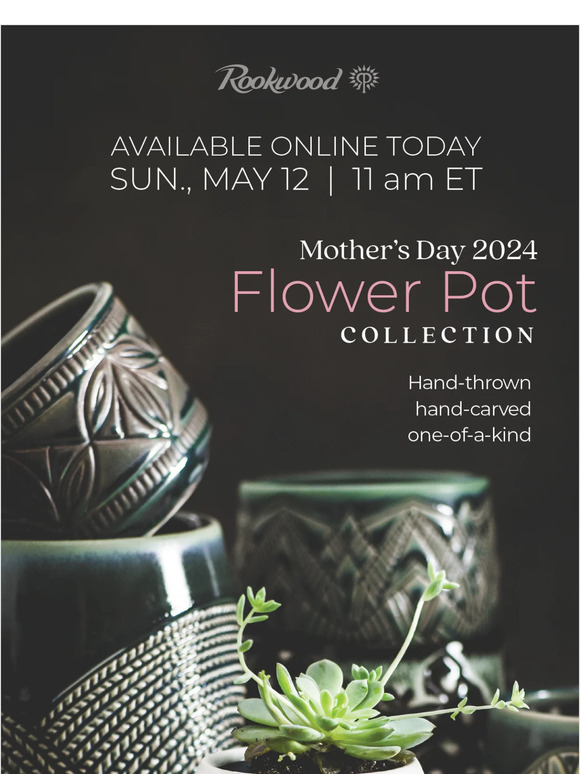 Rookwood Pottery: Now Available: Rookwood 2024 Mother's Day Flower Pot ...